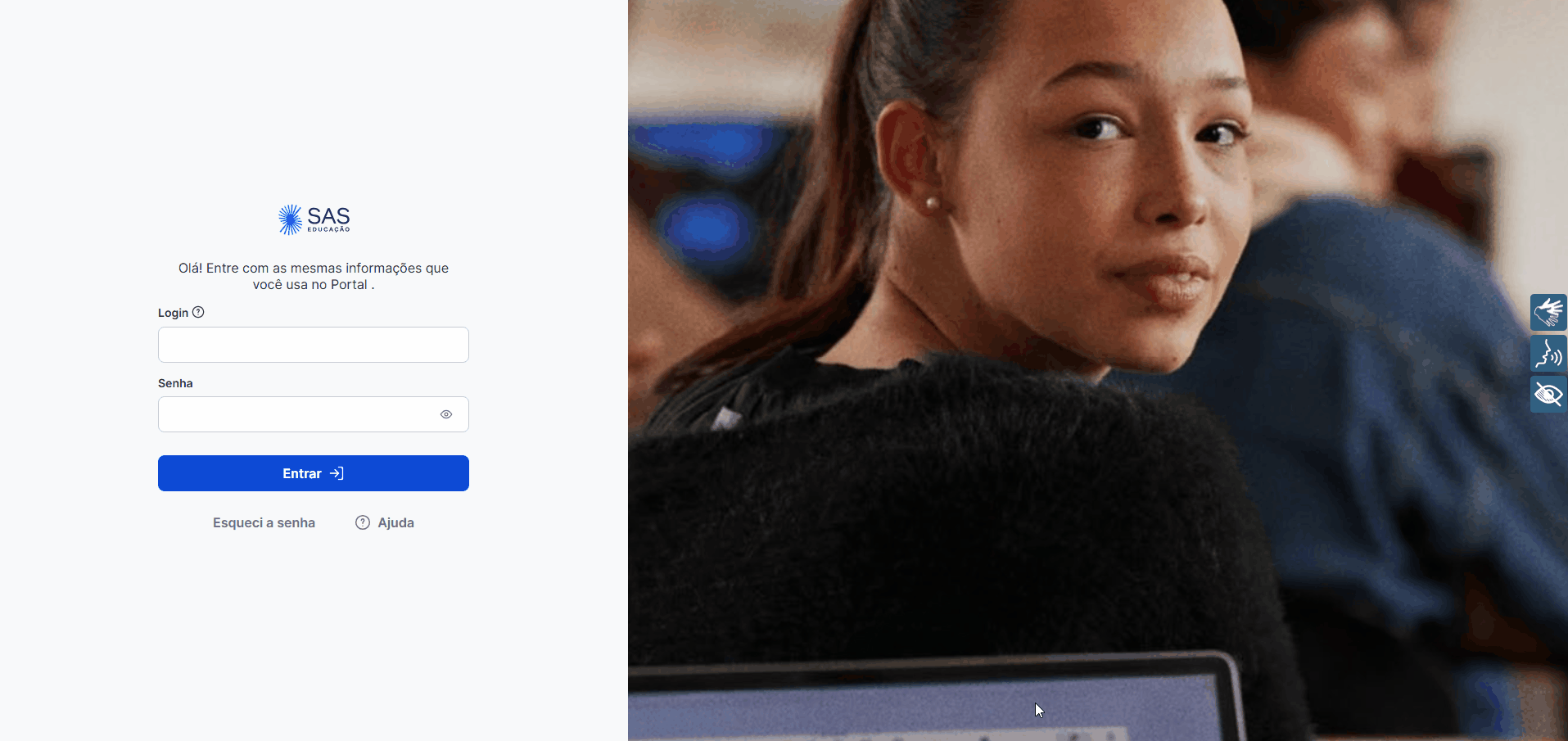 Como acessar o portal pela primeira vez? – Central de Ajuda - SAS Educação